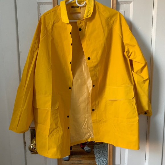 Jackets & Coats | Mens Yellow Raincoat Jacket | Poshmark
